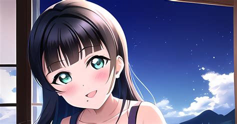 Aiイラスト 黒澤ダイヤ 夏 たこしょうぐんのイラスト Pixiv