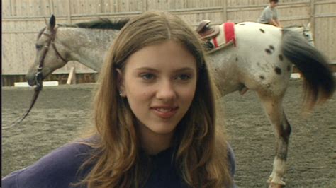 Flashback A 13 Year Old Scarlett Johansson On Horseback Riding Lessons