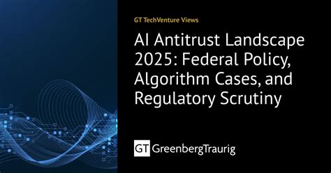 Ai Antitrust Landscape 2025 Federal Policy Algorithm Cases And Regulatory Scrutiny Gt
