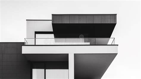 Ai Generated Illustration Of Modern Minimalist Architecture With