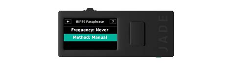 Add A Bip39 Passphrase For Jade Blockstream Help Center