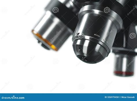 A Close Up View Of Microscope Stock Illustration Illustration Of