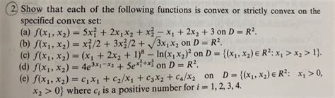 Solved 2 Show That Each Of The Following Functions Is