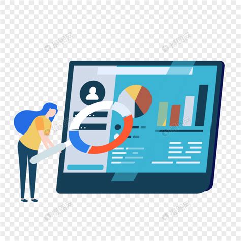 数据分析数据管理图标免抠矢量插画素材元素素材下载 正版素材401496454 摄图网