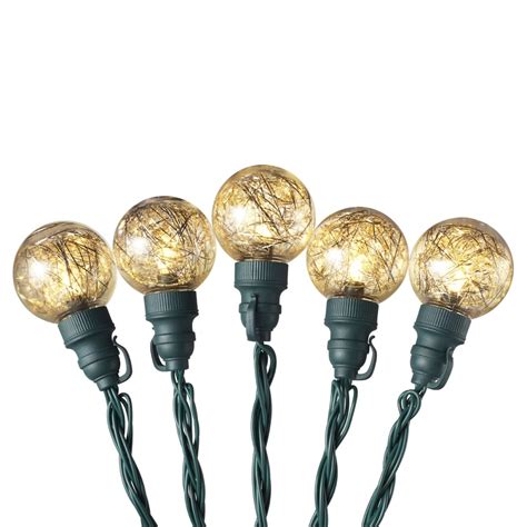 Shop Holiday Living 25 Count 12 Ft Multi Function White Globe LED