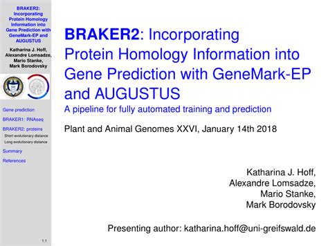 pdf braker2 incorporating protein homology information into gene