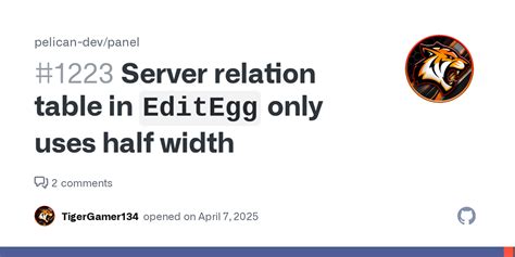 Server Relation Table In `editegg` Only Uses Half Width · Issue 1223