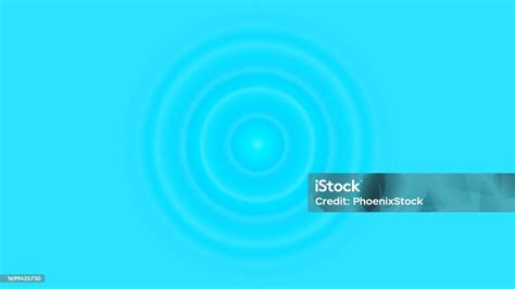 물방울 파형 애니메이션 원형 파도와 함께 떨어지는 물의 평면도 물방울에서 동심원이 튀어 나옵니다 강렬하고 밝은 색상에 대한 스톡