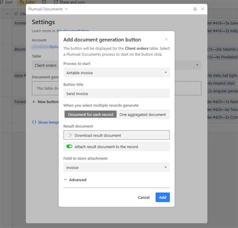 How To Create Document From Template Using Interfaces And Automations In Airtable — Plumsail