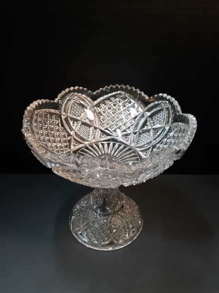 Two Princess House Punch Bowl Sets And Two Footed Compotes Airauctioneer