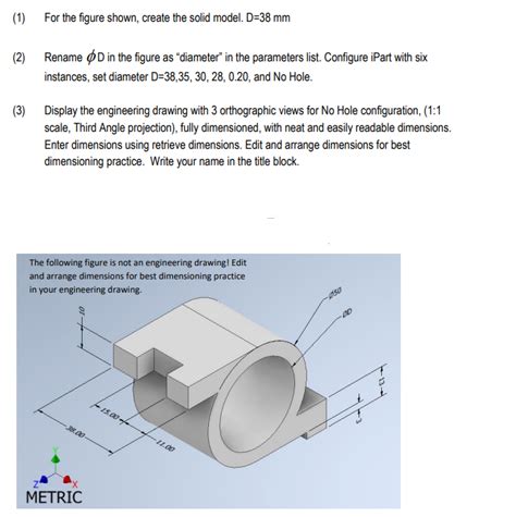 Solved For The Figure Shown Create The Solid Model Chegg
