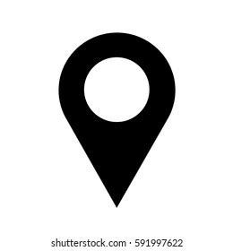 Map Pointer Gps Icon Stock Vector Royalty Free 591997622 Shutterstock