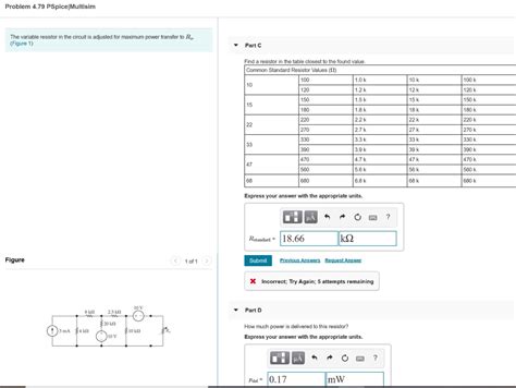 Solved Problem 4 79 Pspice Multisim The Variable Resistor In