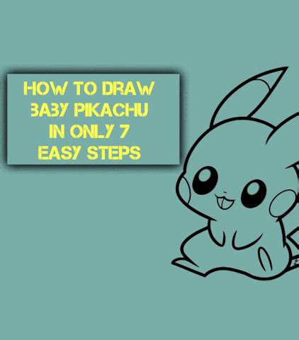 How To Draw A Cute Baby Pikachu Anime Amino