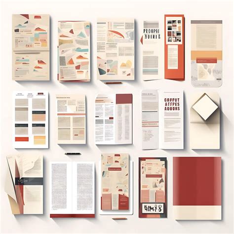 Premium Photo A Set Of Paper 2d Texture Design Difference Size And Colors Unique Creative