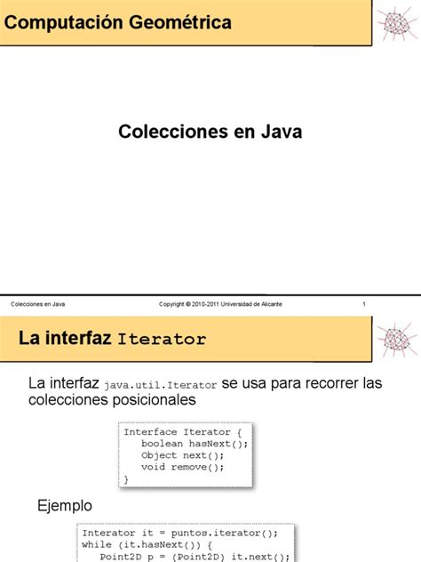 colecciones java pdf programación de computadoras Áreas de