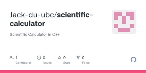 Github Jack Du Ubc Scientific Calculator Scientific Calculator In C