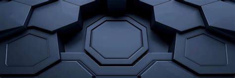 Abstract Dark Hexagon Background Premium Ai Generated Image