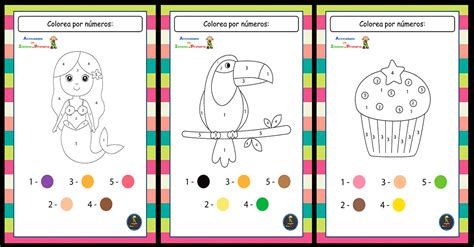 Juegos Dibujos Para Colorear Con Numeros Fichas Con Dibujos Divinos