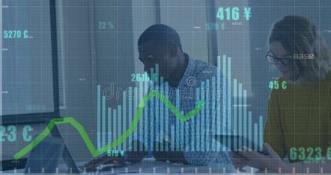 Animation Of Graphs Changing Numbers Currency Symbols Diverse