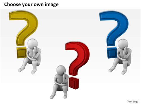 D Man In Thinking Position Question Mark Ppt Graphics Icons Powerpoint Graphics Presentation