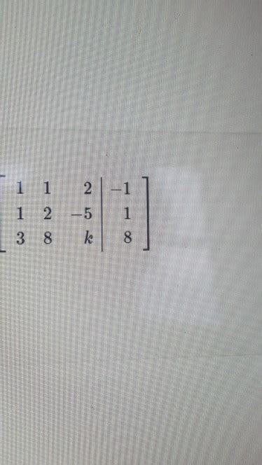 Solved For What Value Of K Will The System Have No Solution