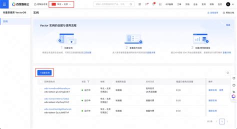购买实例 向量数据库 Vdbvdb 百度智能云文档
