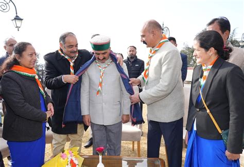 Delegation Of Scouts And Guides Congratulates Sukhvinder Singh Sukhu On