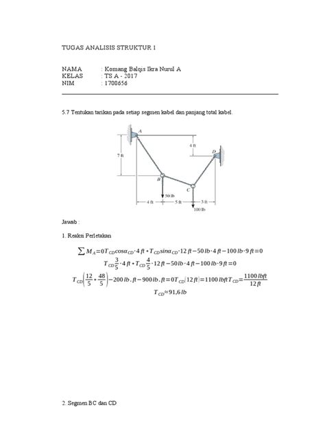 Tugas Analisis Struktur Uas Pdf
