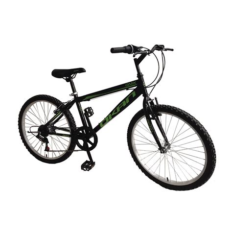 Bicicleta Okan Onix Hombre Rodado 24 Acero Negra — Netpc
