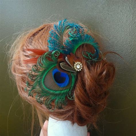 Peacock Fascinator Etsy