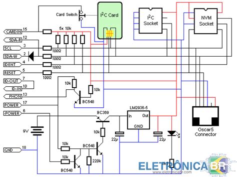 Gravador De Eeprom Via Msdos Oscar 5i2c Card 24c Nvm Bus Nokia Card
