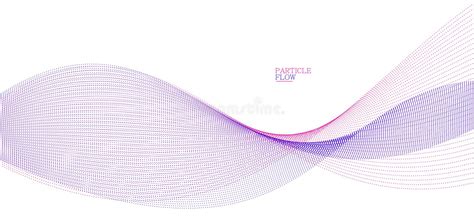 Smooth Background With Wave Of Flowing Particles Abstract Vector Art Easy And Soft Relaxing