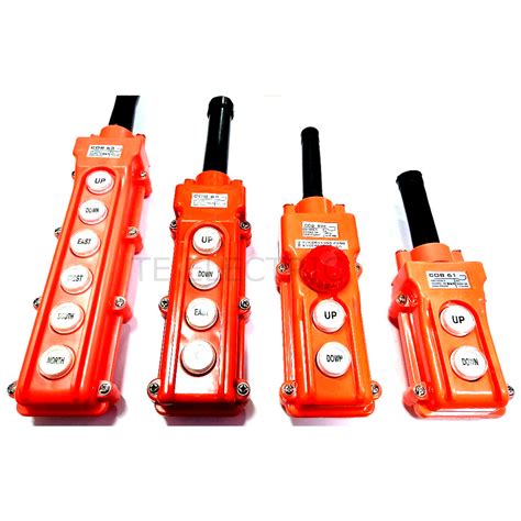 COB61 COB61H COB62 COB63 UP DOWN HOIST PUSH BUTTON 5A 250VAC WATERPROOF CRANE INDUSTRIAL