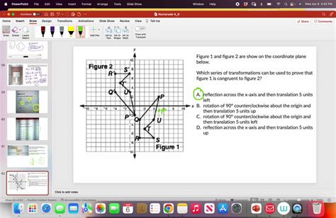 Solved Figure 1 And Figure 2 Are Show On The Coordinate Plane Below Which Series Of