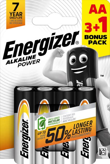 Батарейки Energizer Alkaline Power AA 3+1 шт (6429519) – фото, відгуки ...