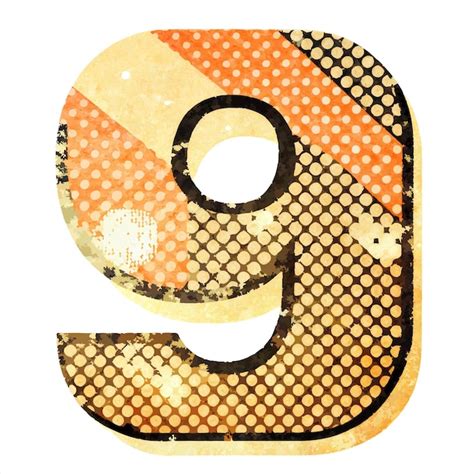 A Letter On A Yellow Background With A Pattern Of The Number 8 Premium Ai Generated Image