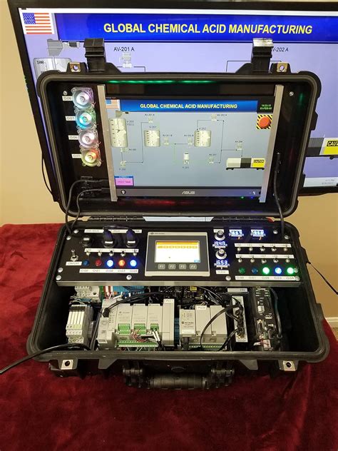 Weatherproof Allen Bradley Plc Training Kit With Hmi Analog And Network