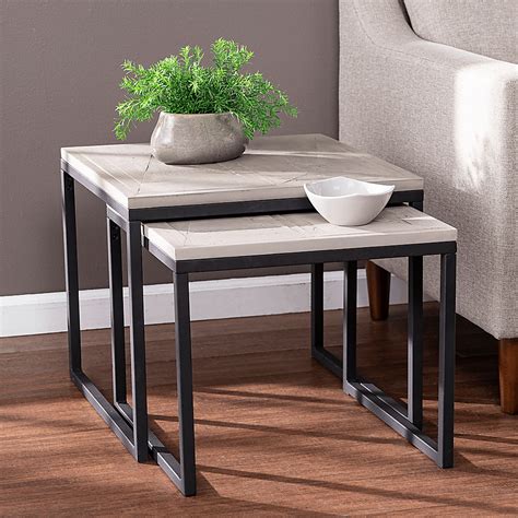 Silliman Gray Nesting Tables Set Of 2 Rooms To Go