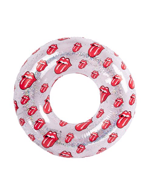 Rolling Stones 40 Inflatable Swim Tube Pool Ring Float Adult Unisex