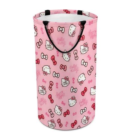 Hello Kitty Laundry Basket Hamper Holder Portable 86l Tall Collapsible