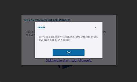 Error Message Setting Up With Sketch Up For Schools Sketchup For Schools Sketchup Community