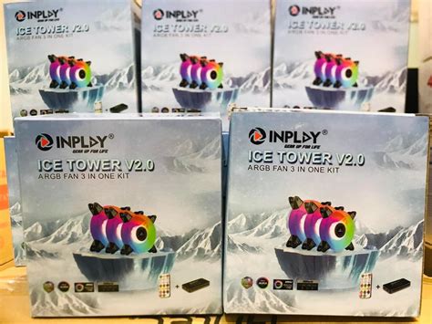 Inplay 120mm Argb Cooling Fan Ice Tower V2 3in1 Kit With Controller