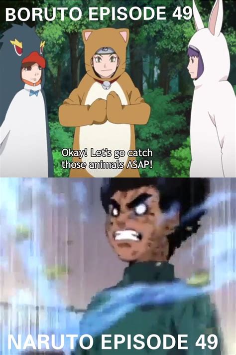 Boruto VS Naruto Episode Lee Opens The Inner Gates Against Gaara During The Chunin Exams