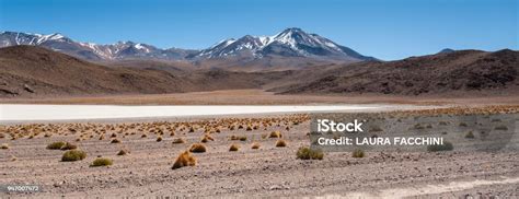 근처 Uyuni 소금 평지 볼리비아 남미안데스 산맥에서 유지 라군 의 아름 다운 풍경 볼리비아 Altiplano에 소금