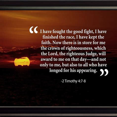 2 Timothy 4 7 Etsy