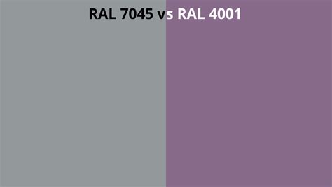 Ral 7045 Vs 4001 Ral Colour Chart Uk