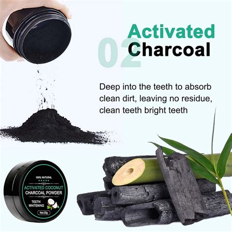 Activated Charcoal Toothpaste Powder 30g Natural Whitening
