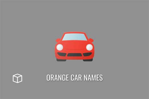 275 orange car names usernames and ideas programming cube