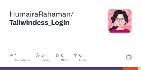 Github Humairarahaman Tailwindcss Login